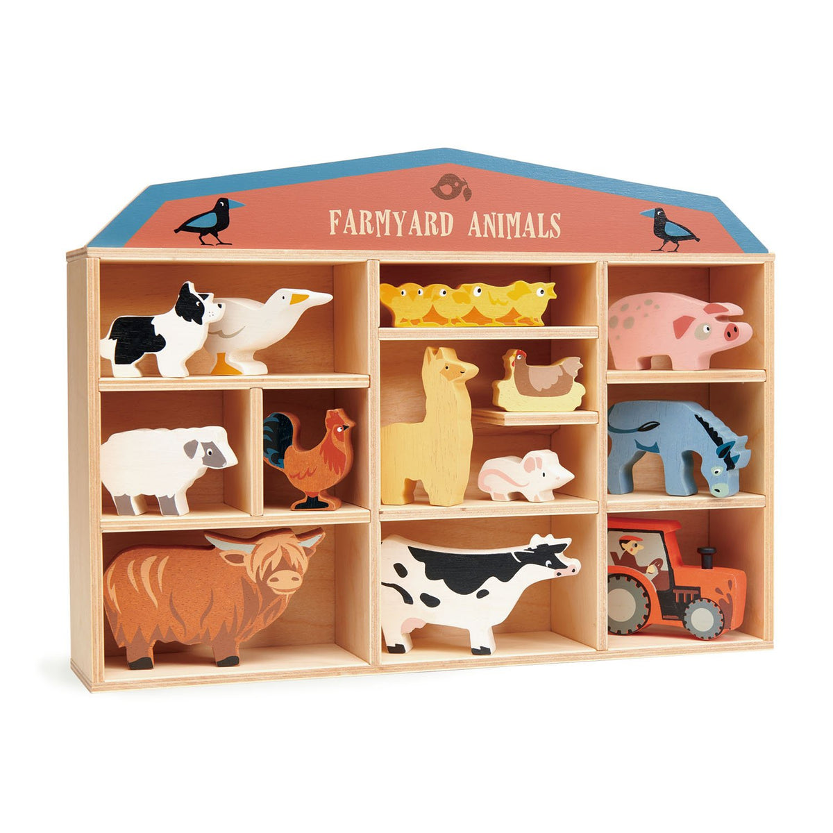 13 Farmyard Animals Shelf Set | Wooden Toy for Imaginative Play | Calm ...